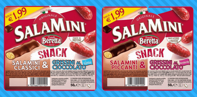La nuova gamma 2018 dei Salamini Snack di Beretta