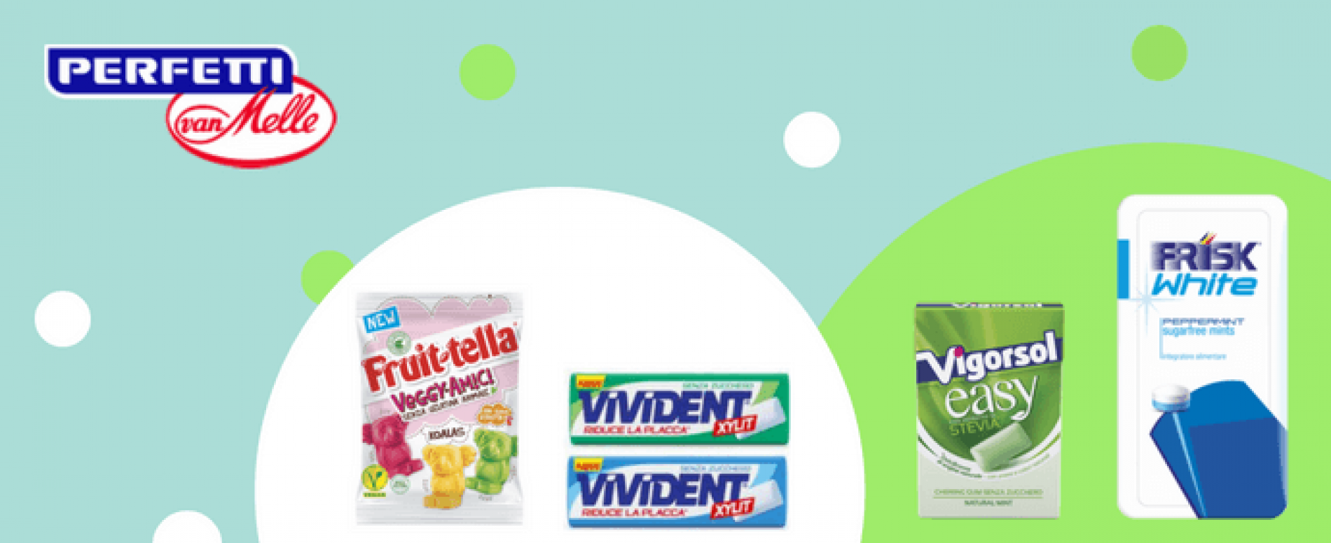 Perfetti Van Melle: nuovi chewing gum e caramelle sempre più green