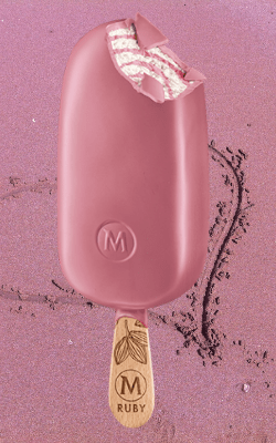 Magnum lancia il gelato ricoperto di cioccolato Ruby