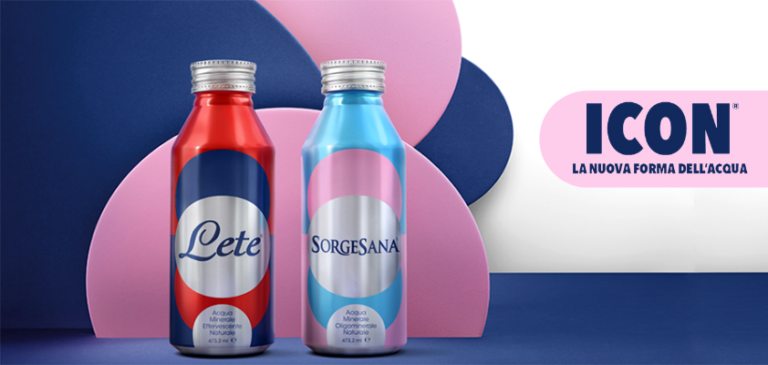 Acqua Lete e Acqua Sorgesana nel nuovo formato ICON in alluminio da 473 ...