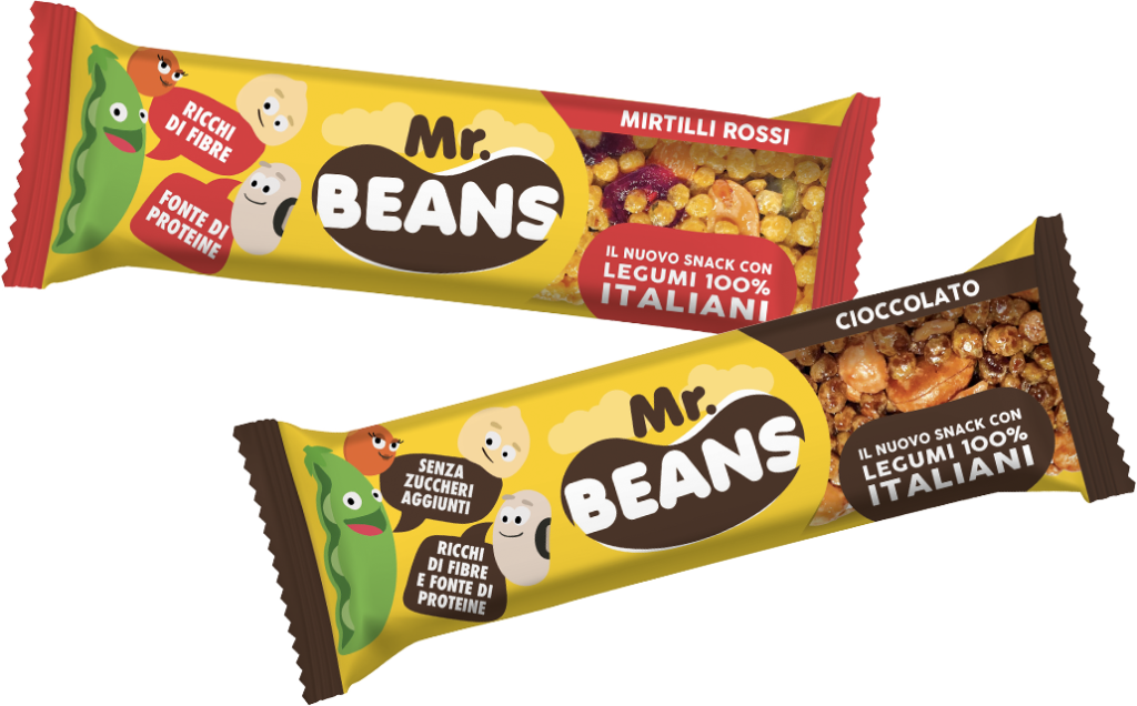 MR. BEANS, gli snack di legumi in bustina e barretta sostenibili per natura