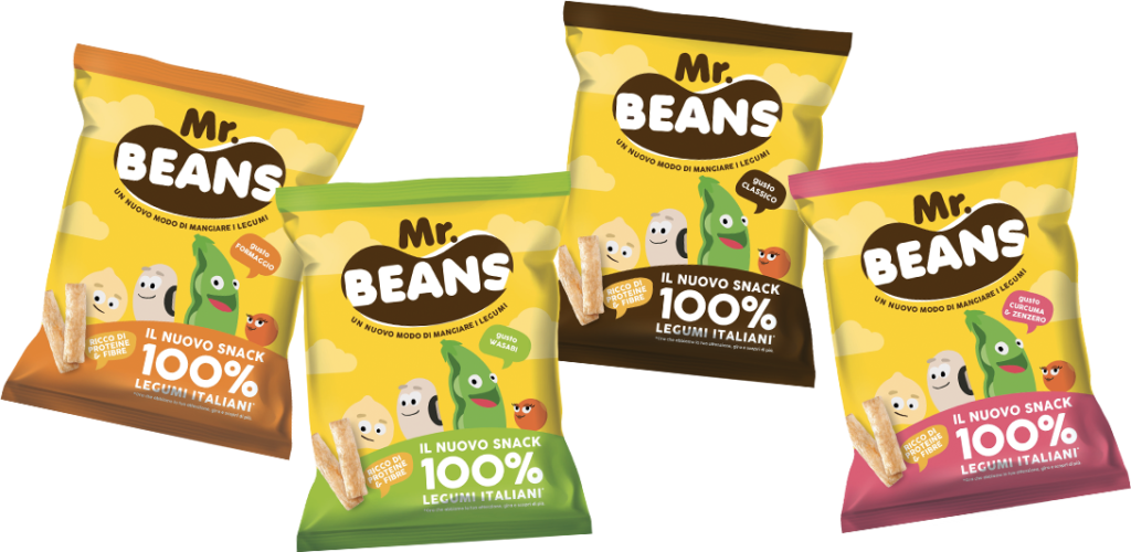 MR. BEANS, gli snack di legumi in bustina e barretta sostenibili per natura
