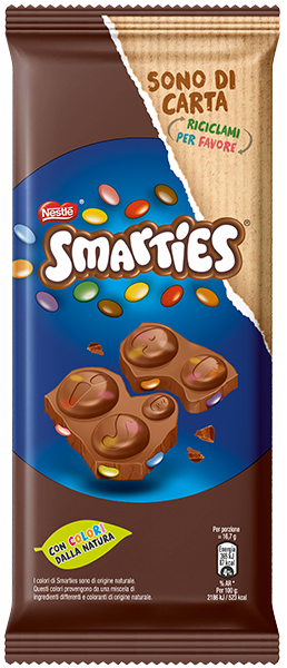 Smarties lancia la sua prima tavoletta di cioccolato all'insegna del colore