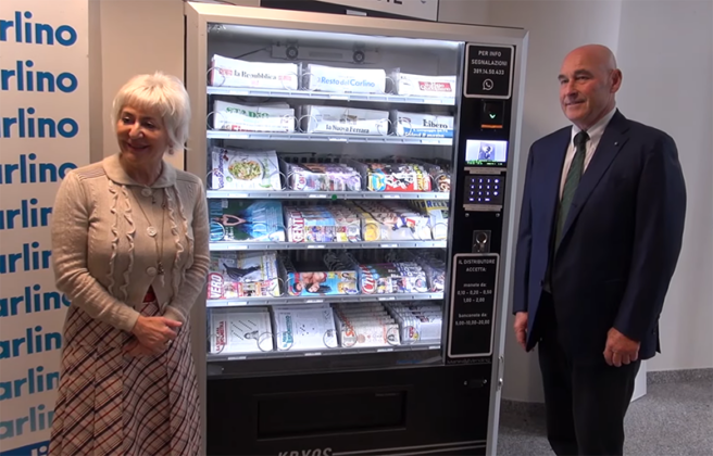 Dove le edicole chiudono, arrivano i distributori automatici di giornali